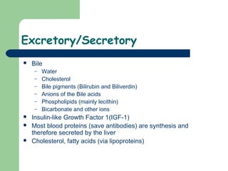 Function of the liver | PPT