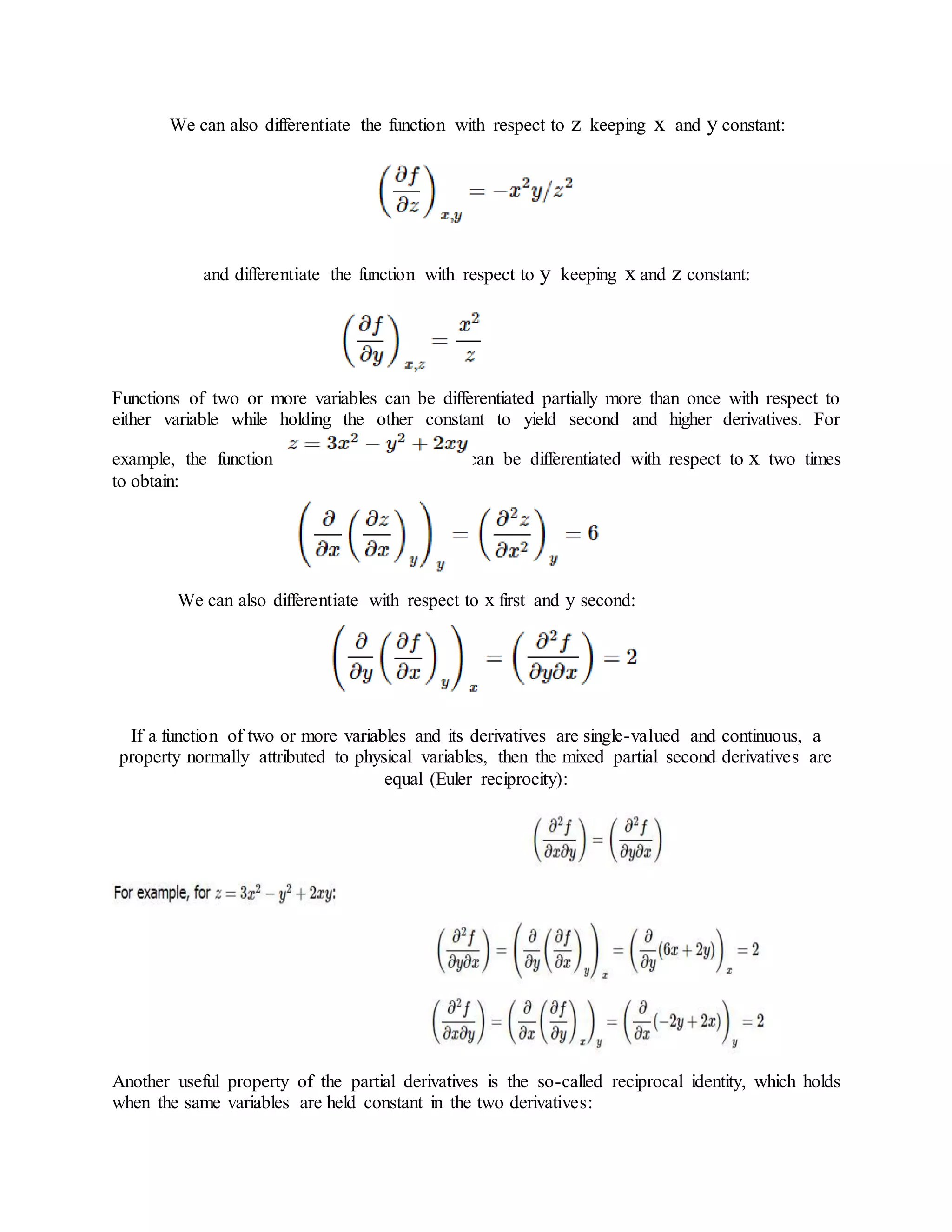 Function of two or more independant variable | DOCX