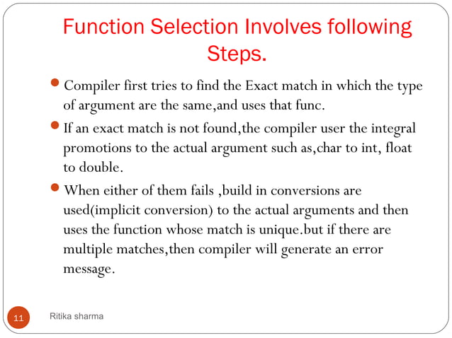 Function overloading(c++) | PPT