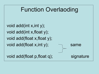 Function Overlaoding | PPT