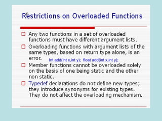 Function Overlaoding | PPT