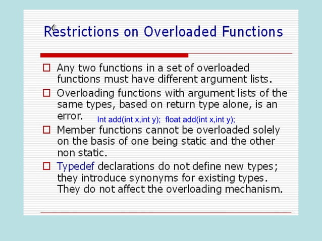 Function Overlaoding | PPT