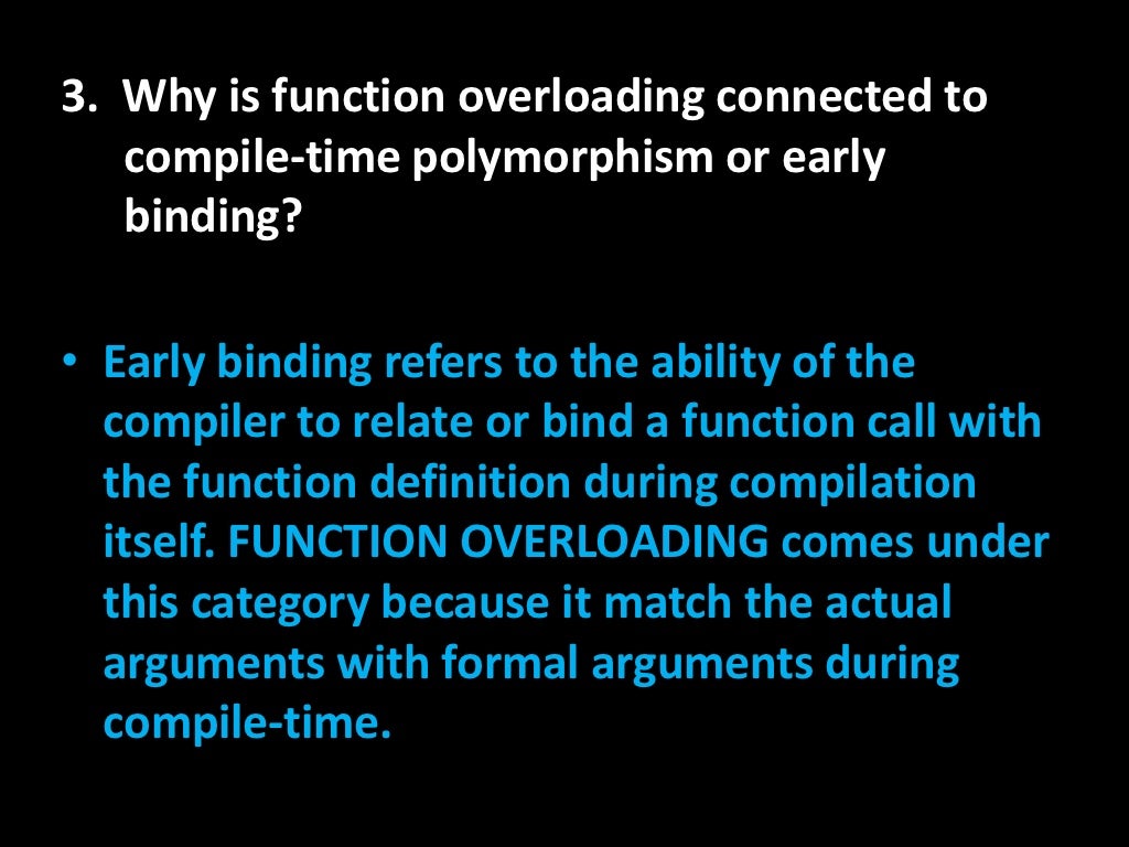 Function Overloading function-overloading