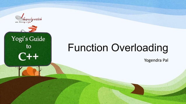 Function Overloading In C Pptx Programming Languages Computing