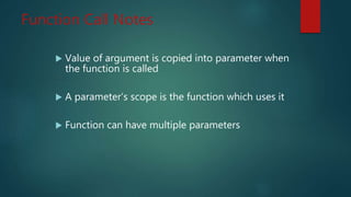 Function Parameters | PPT