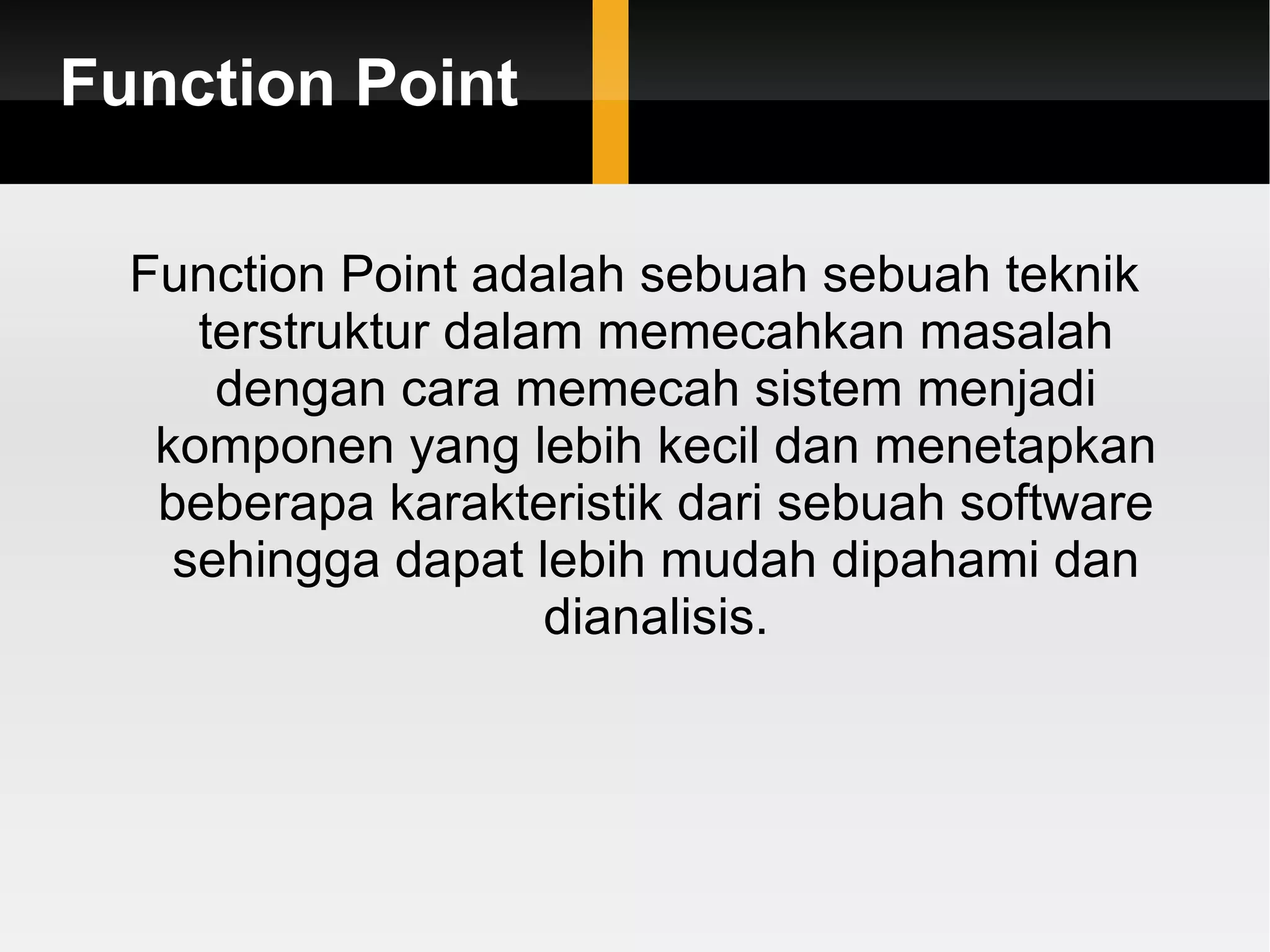 Software Measurement : Function Point | PPT