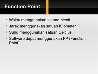 Software Measurement : Function Point | PPT