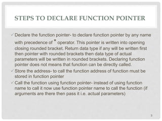Function Pointer | PPTX