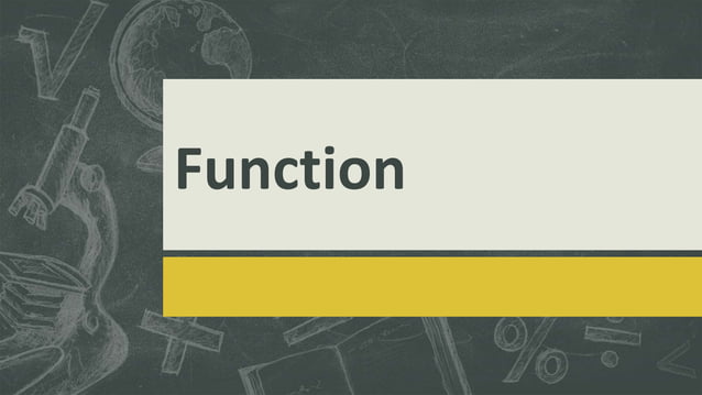 Function presentation | PPT