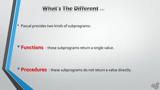 Function procedure c6 c7 | PPT