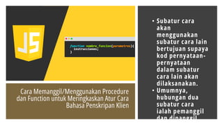 FUNCTION & PROCEDURE +TATASUSUNAN.pptx