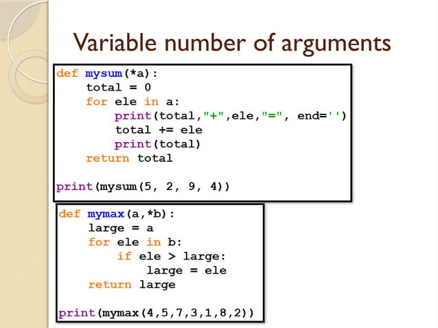 Functions Programming in Python Language | PPTX