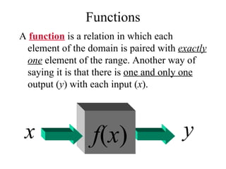 PPt on Functions | PPT