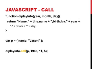 LinkedIn TBC JavaScript 100: Functions | PPT