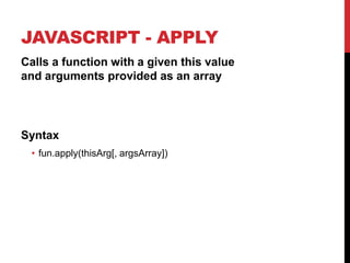 LinkedIn TBC JavaScript 100: Functions | PPT