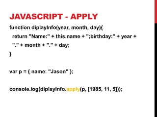 LinkedIn TBC JavaScript 100: Functions | PPT