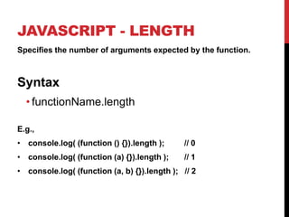 LinkedIn TBC JavaScript 100: Functions | PPT