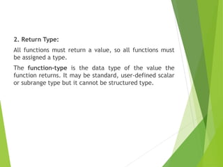 Functions | PPTX | Programming Languages | Computing