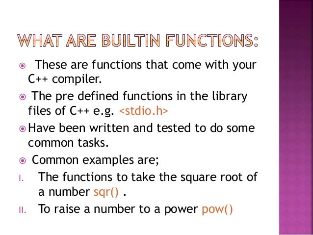Builtin Functions And Variables Naming Rules