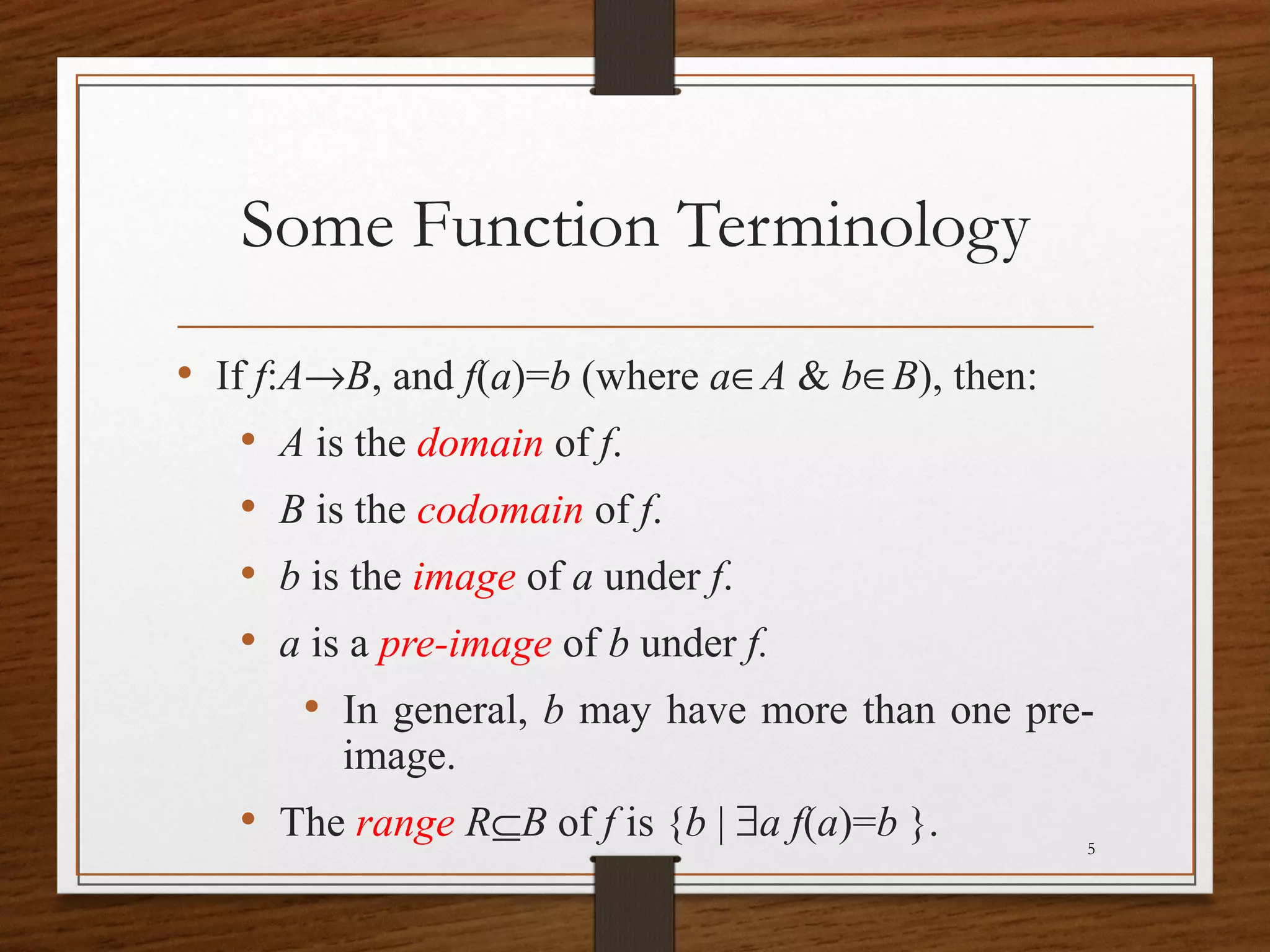 Functions in mathematics | PPT