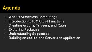 TechTalk - Building Serverless Applications with IBM Bluemix | PPT