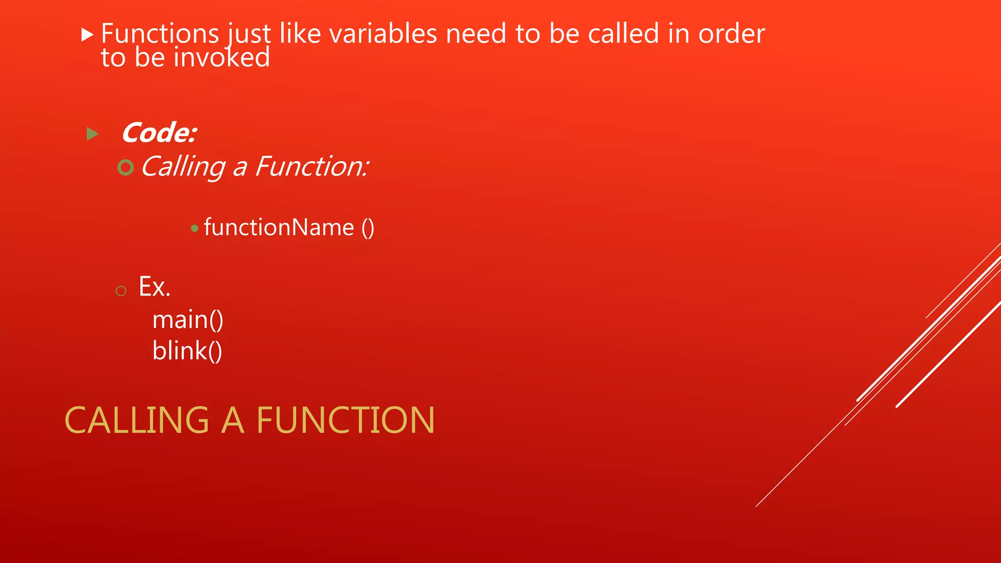Intro to Functions | PPTX