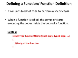 Functions | PPTX