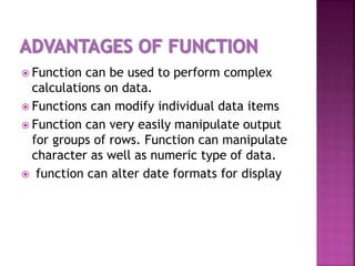 Functions | PPTX