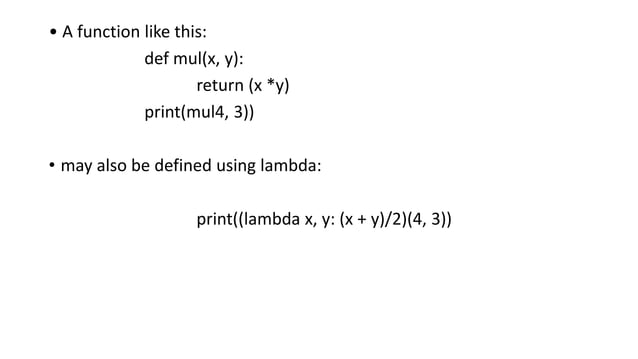 Functions in Python | PPT