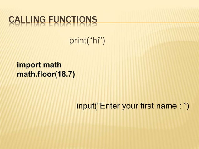 Functions | PPT