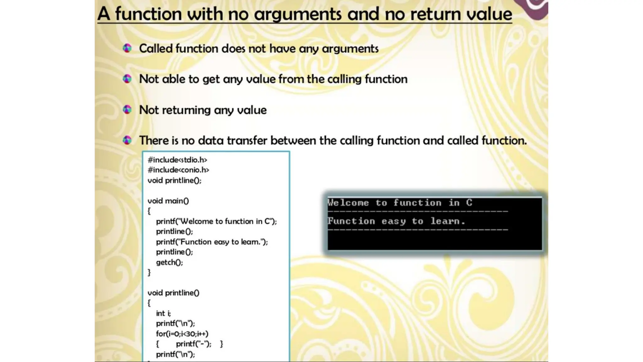 FUNCTIONS in C programming - types - use case.pdf FUNCTIONS in C programming - types - use case.pdf