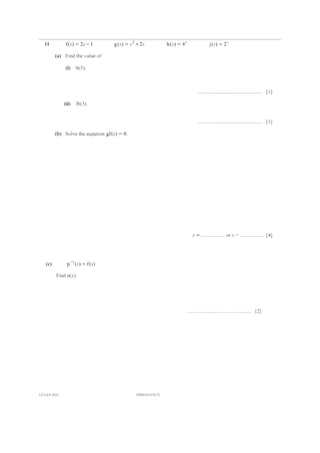 FUNCTIONS IGCSE MATHEMATICS PRACTICE QUESTIONS .pdf