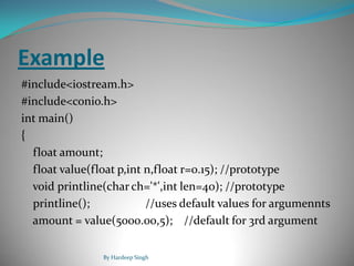functions in c++ basic concept for students | PPT