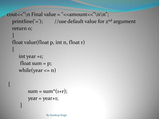functions in c++ basic concept for students | PPT