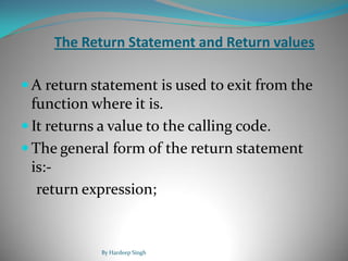 functions in c++ basic concept for students | PPT