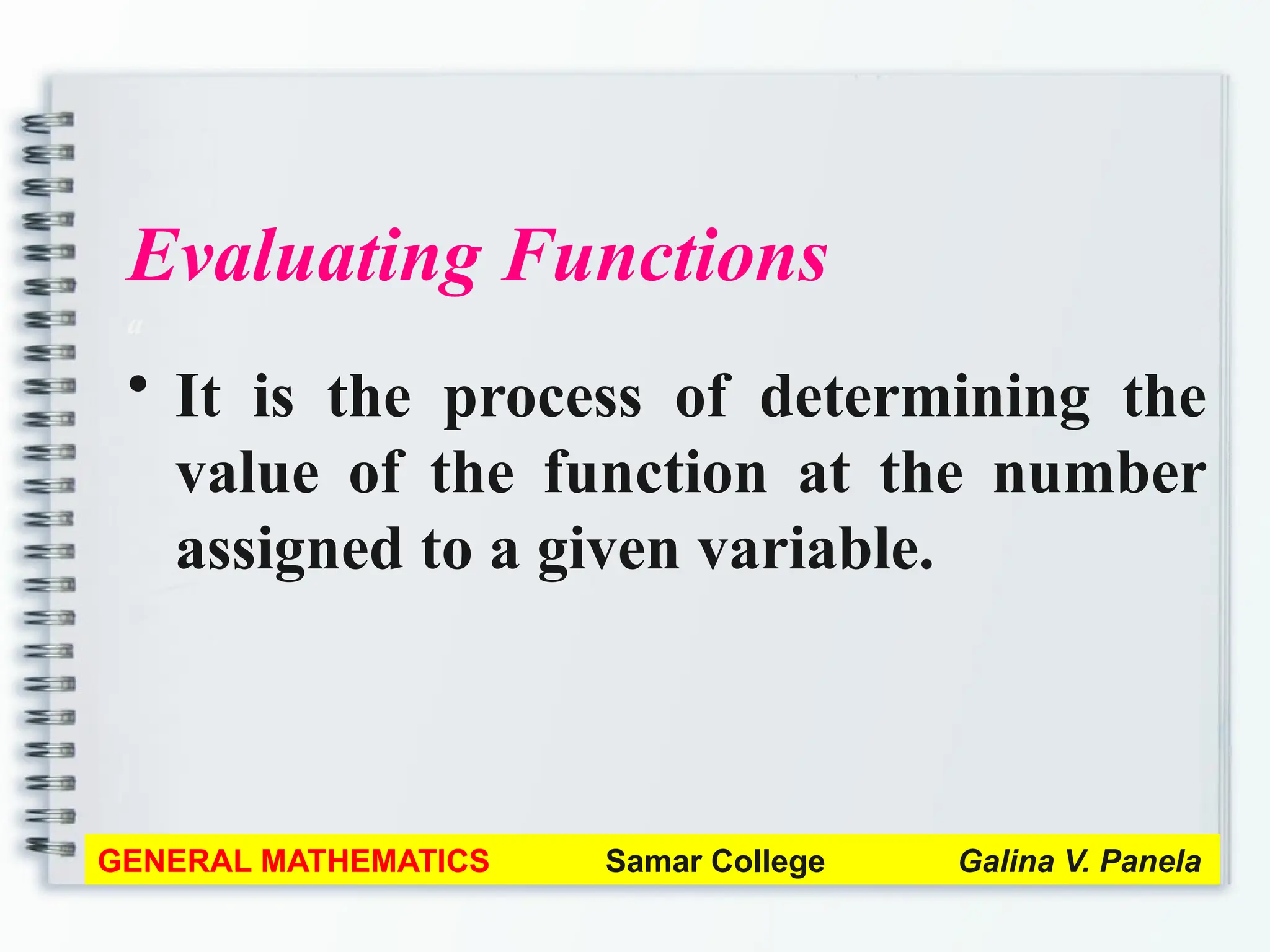 FUNCTIONS- GENERAL MATHEMATICS (SENIOR HIGH) | PPTX