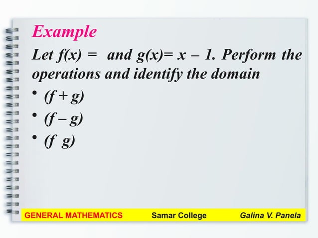 FUNCTIONS- GENERAL MATHEMATICS (SENIOR HIGH) | PPTX