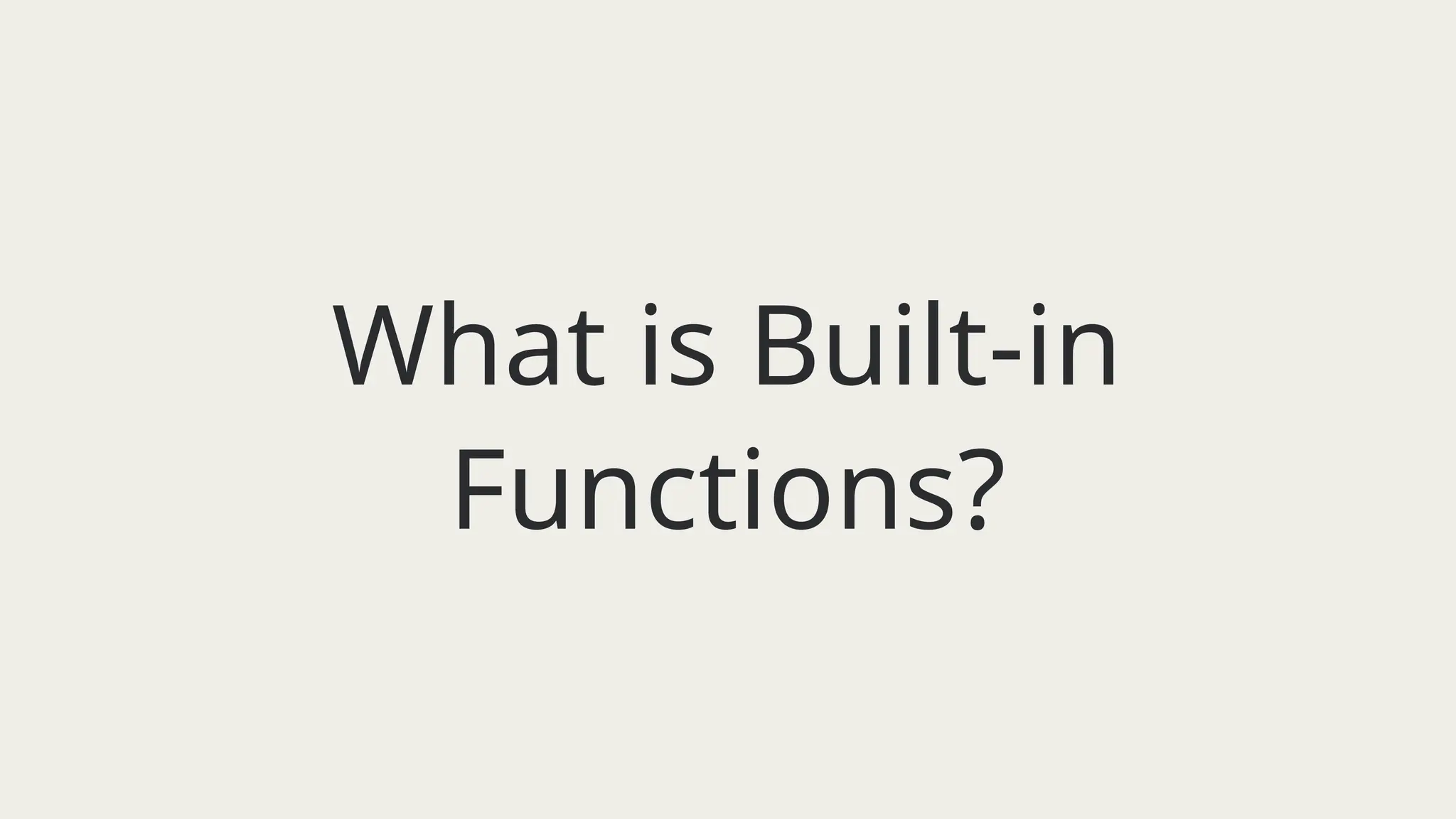 Built-Functions in MySqll (Advance Database System) | PPT