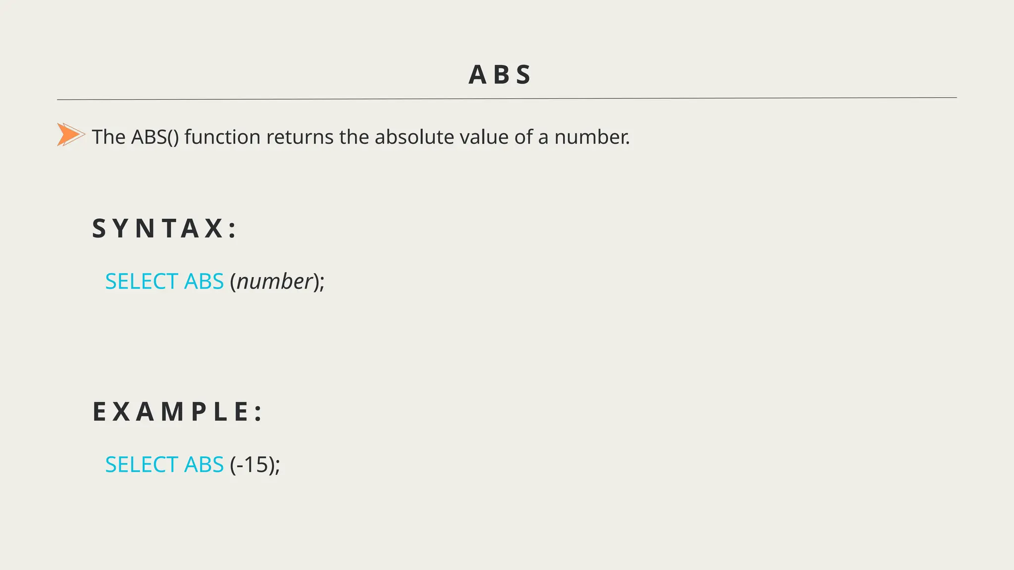 Built-Functions in MySqll (Advance Database System) | PPT