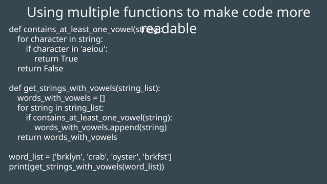 Understanding Python Programming Language -Functions | PPT