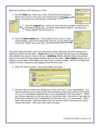 Functions and Charts in Microsoft Excel | PDF