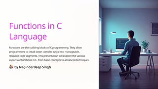 Functions-in-C-Languageby naginderdeep (1).pptx | Programming Languages | Computing