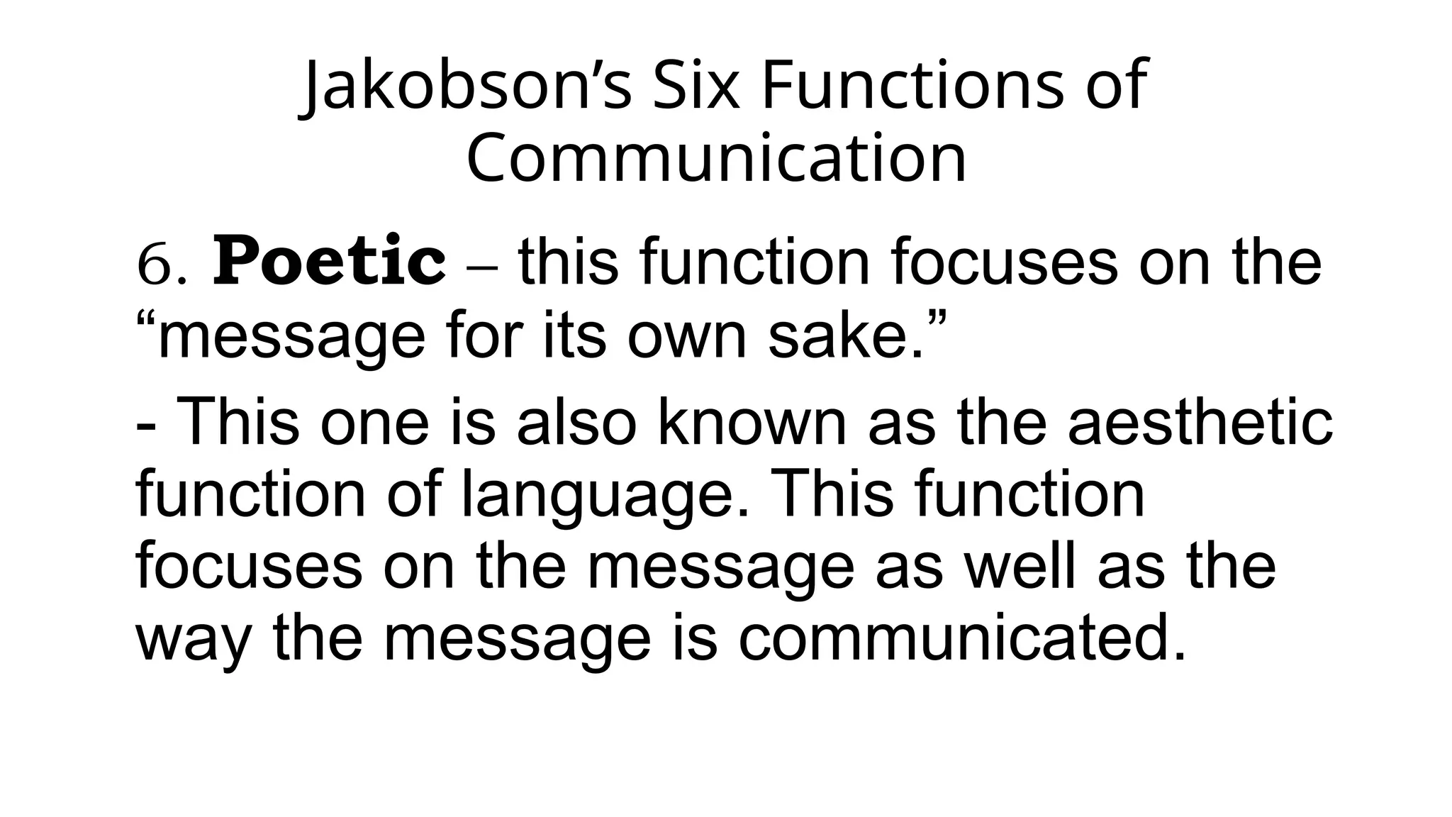 Oral Communication in Context Functions of Communication SHS Grade 11 ...