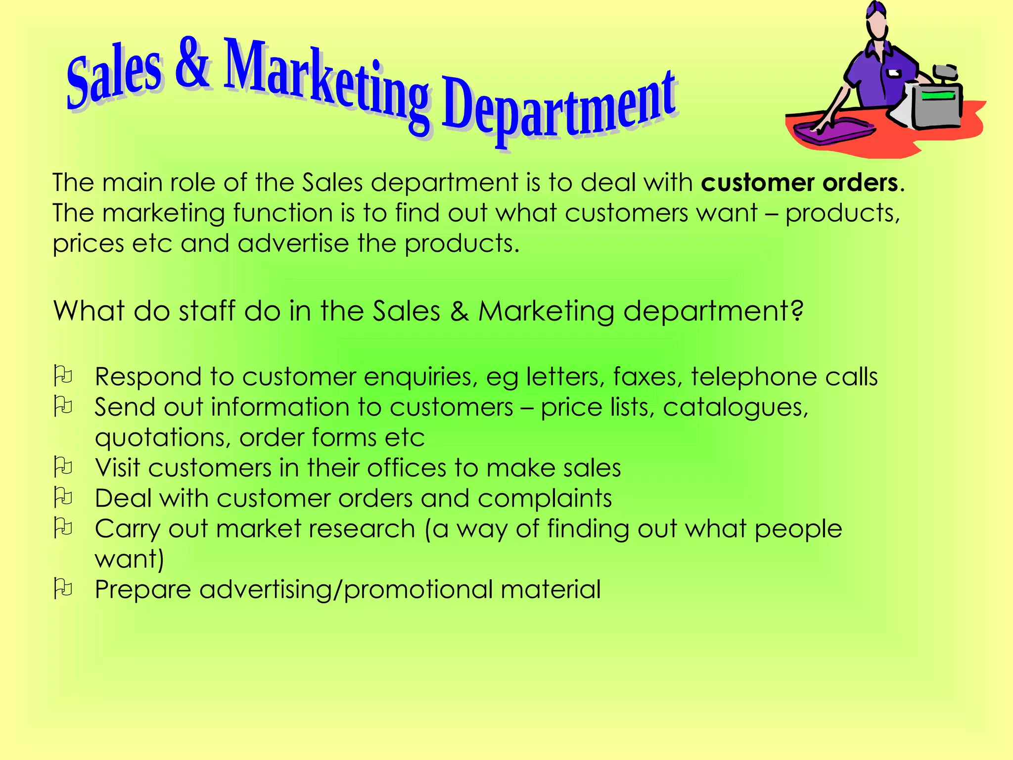 Standard Grade Administration - Functions of Departments | PPT | Human ...