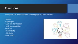Functions of-learners-language | PPTX