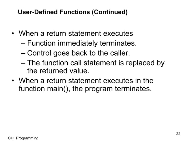 Programming For Engineers Functions Part 1 Pptx