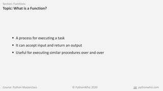 Python Functions 1 | PPTX | Web Development | Internet