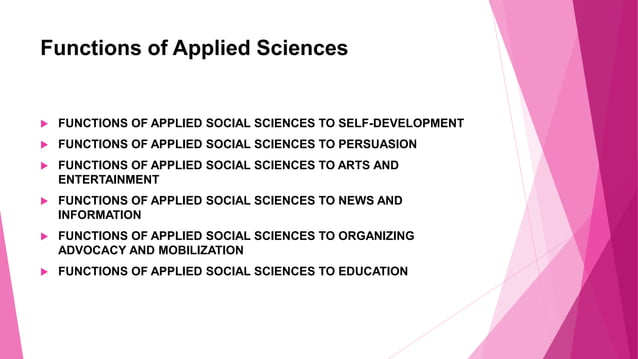 Functions1 of Applied Sciences.pptx | Undergraduate Education | College ...