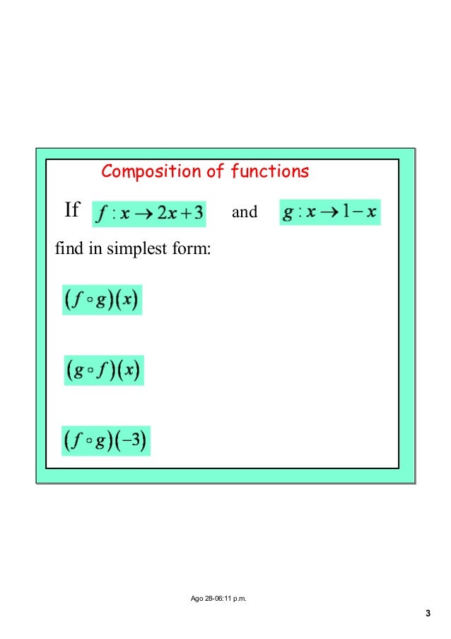 Functions 2 Inverse Composite