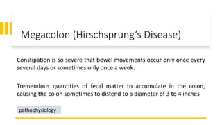 Functions and disorders of large intestine_ Megacolon and Diarrhoea | PDF